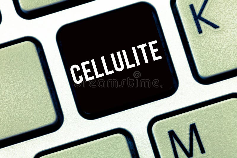 Text Sign Showing Cellulite. Conceptual Photo Persistent Subcutaneous ...