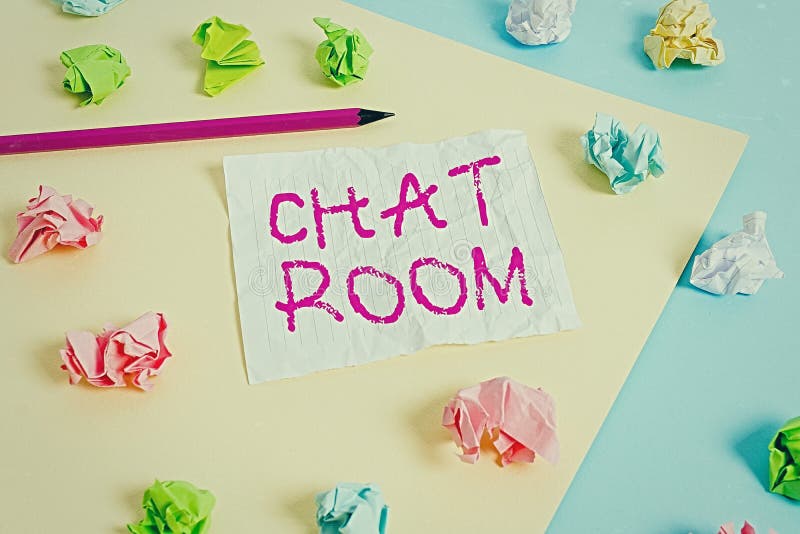 Text Sign Showing Chat Room. Conceptual Photo Area on the Internet or ...