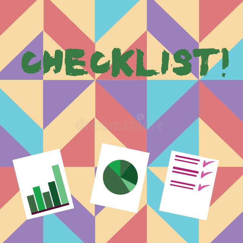 Text Sign Showing Checklist. Conceptual Photo List Items Required ...
