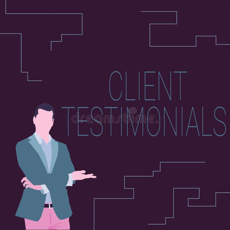 Writing Displaying Text Client Testimonials. Business Showcase Written ...