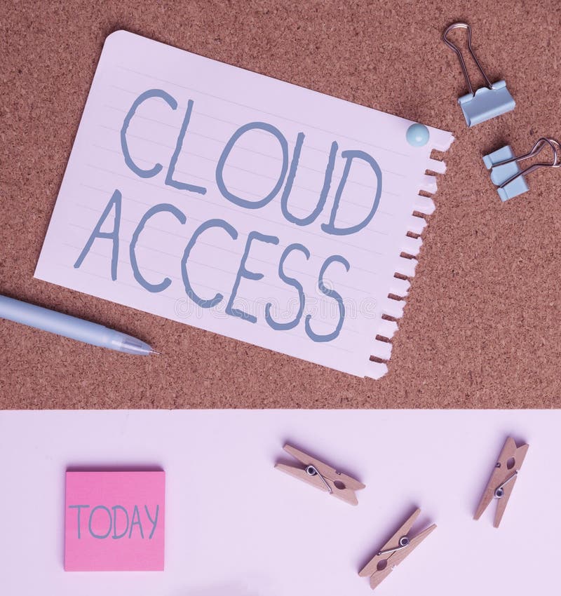Text Sign Showing Cloud Access. Business Idea Software Tool between the ... Text Sign Showing Cloud Access. Business Idea Software Tool between the ...