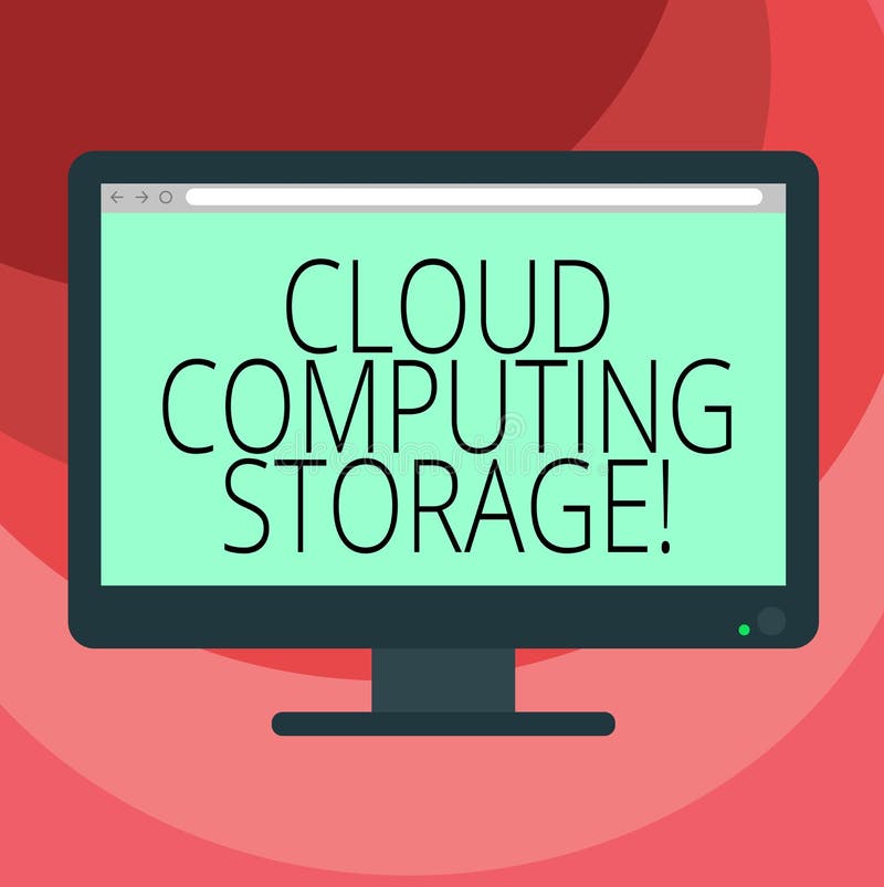 Text Sign Showing Cloud Computing Storage. Conceptual Photo Digital Data is Stored in Logical ...
