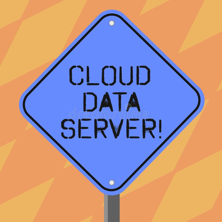 Text Sign Showing Cloud Data Server. Conceptual Photo Built Hosted through Computing ...