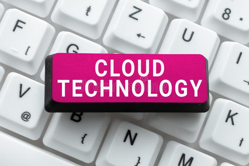 Text Sign Showing Cloud Technology. Concept Meaning on Demand ...