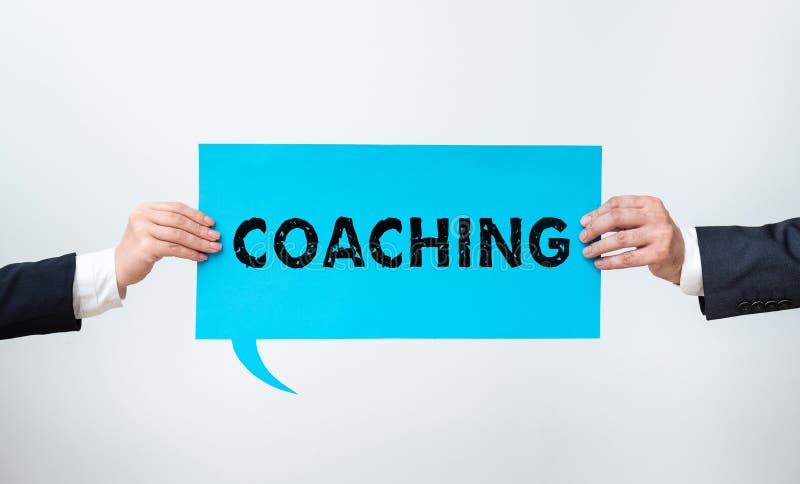 Text Sign Showing Coaching. Business Overview Unlocking a Persons ...