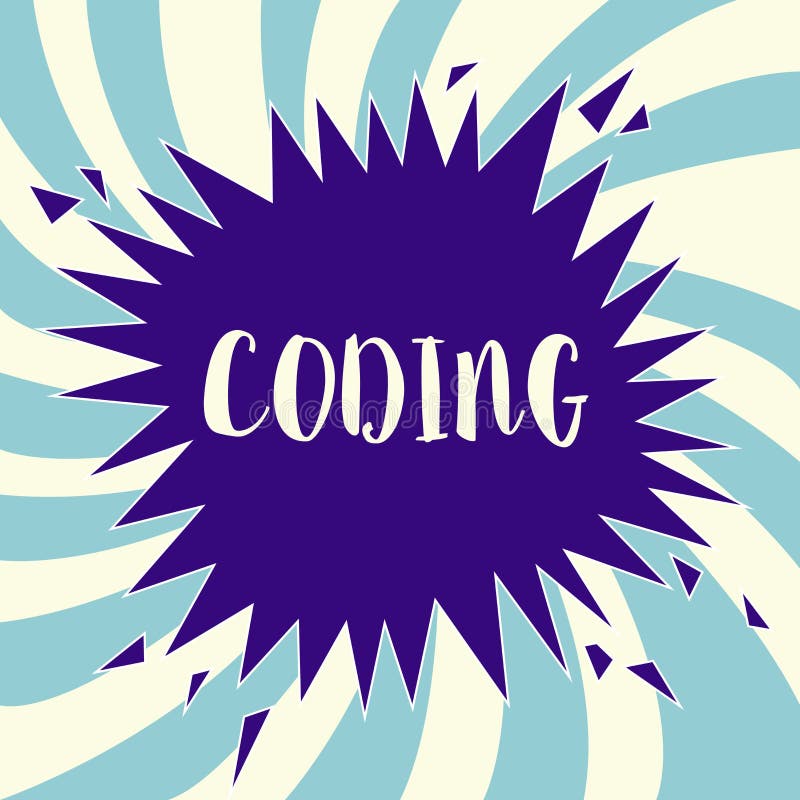 Text Sign Showing Coding Conceptual Photo Assigning Code To Something For Classification