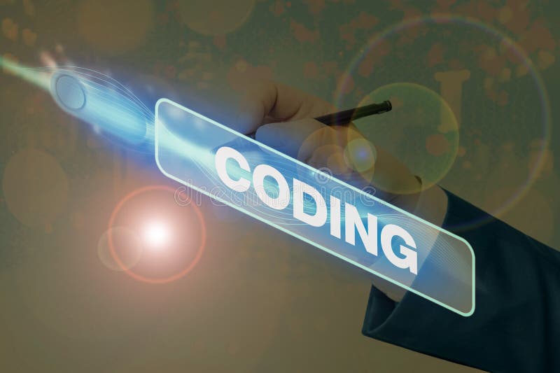 Text Sign Showing Coding Conceptual Photo Assigning Code To Something For Classification