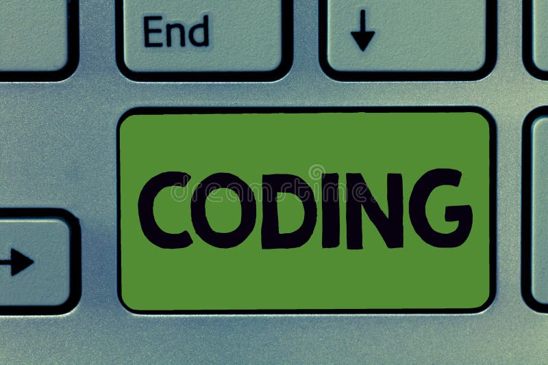 Text Sign Showing Coding Conceptual Photo Assigning Code To Something For Classification