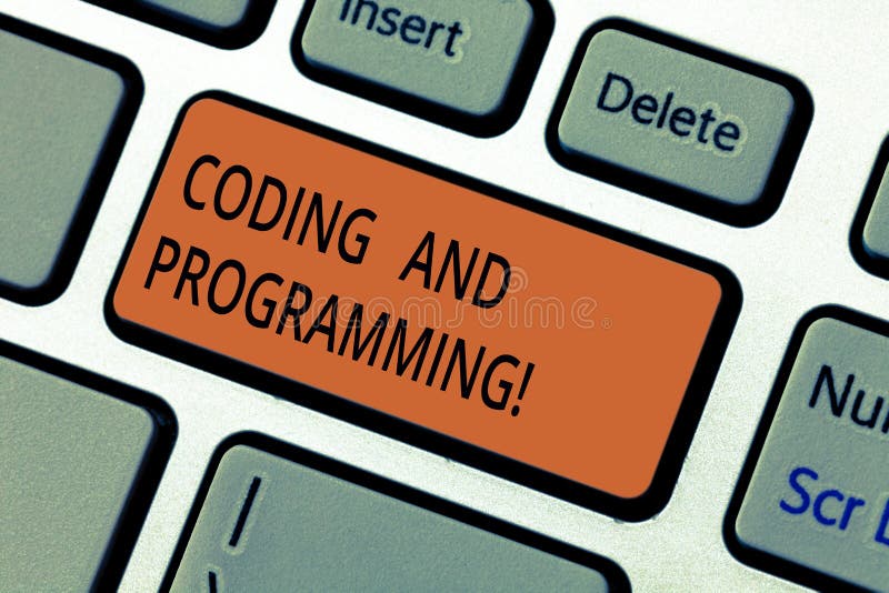 Text Sign Showing Coding And Programming Conceptual Photo Design And