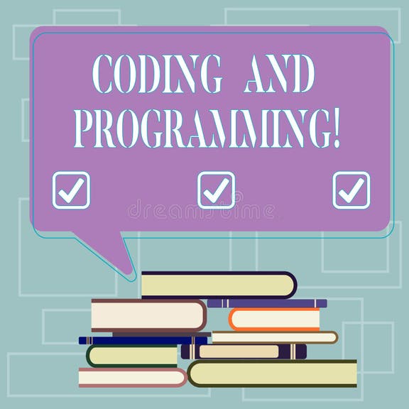 Text Sign Showing Coding and Programming. Conceptual Photo Design and ...
