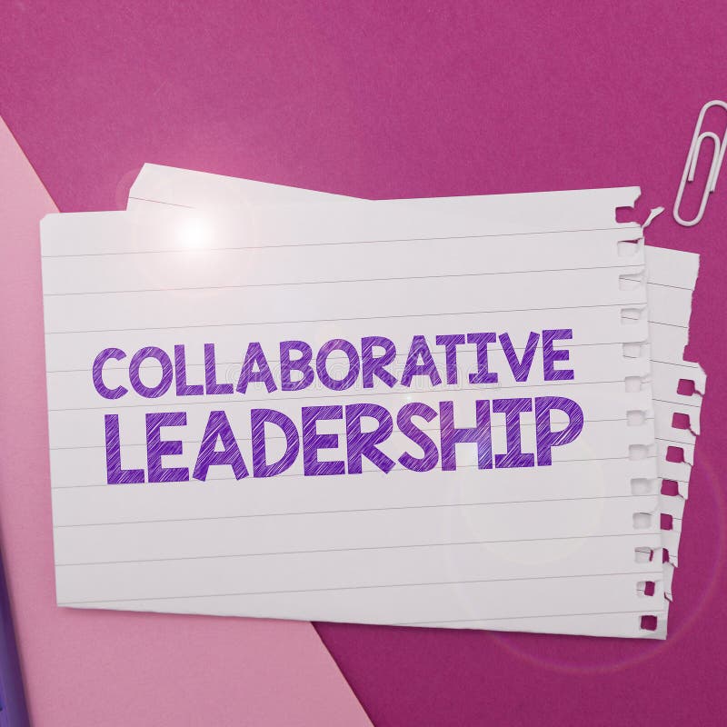Text Sign Showing Collaborative Leadership. Business Overview People ... Text Sign Showing Collaborative Leadership. Business Overview People ...