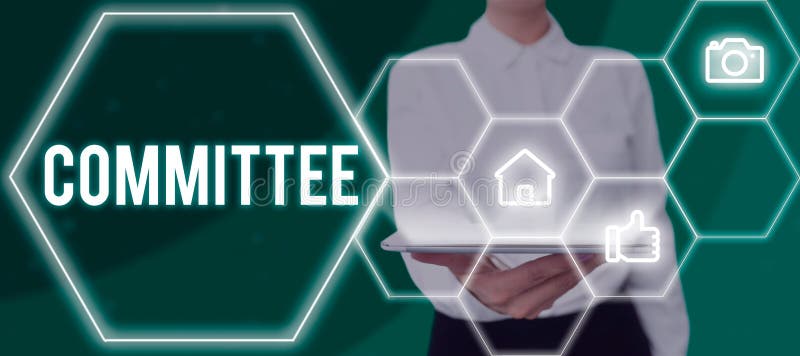 Text Sign Showing Committee. Business Showcase Group of People ...