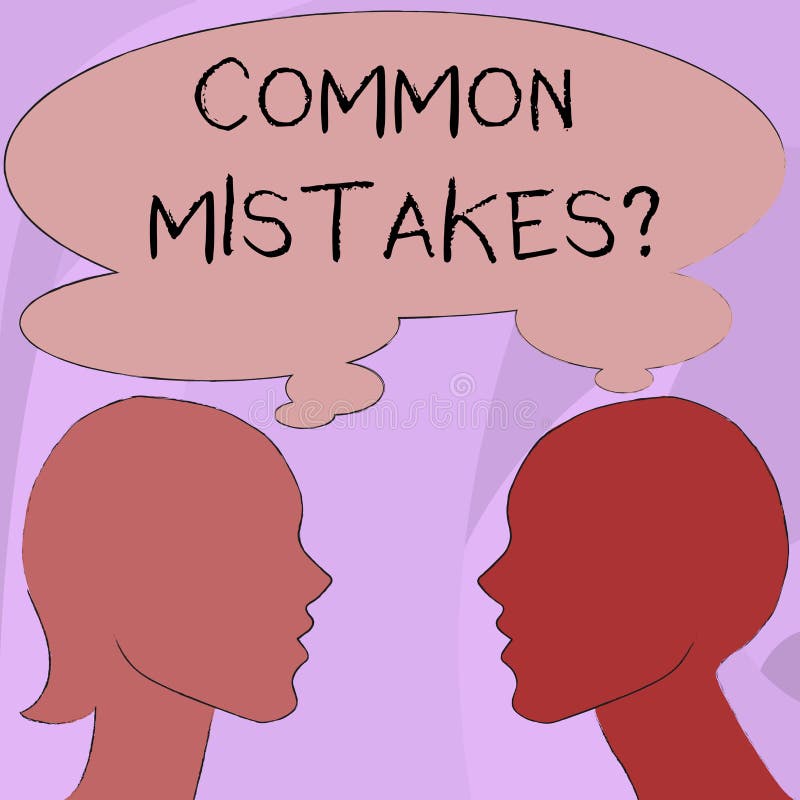 Text Sign Showing Common Mistakes Question. Conceptual Photo Repeat Act ...