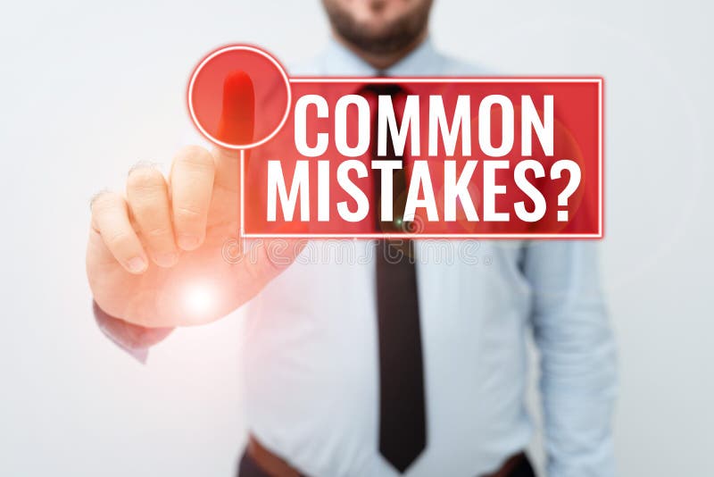 Sign Displaying Common Mistakes Question. Conceptual Photo Repeat Act ...