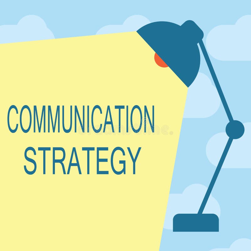 Text Sign Showing Communication Strategy. Conceptual Photo Verbal ...