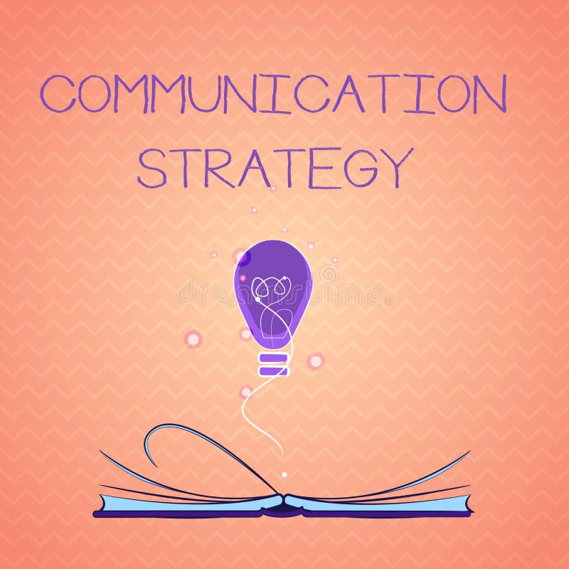 Text Sign Showing Communication Strategy. Conceptual Photo Verbal ...