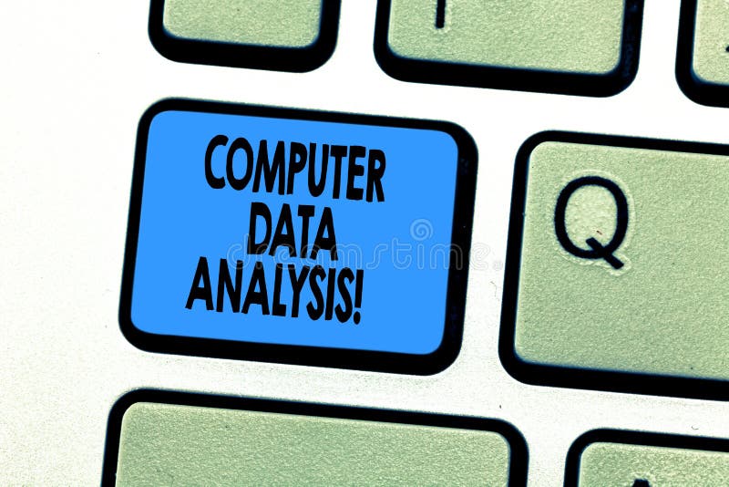 Text Sign Showing Computer Data Analysis. Conceptual Photo Using ...