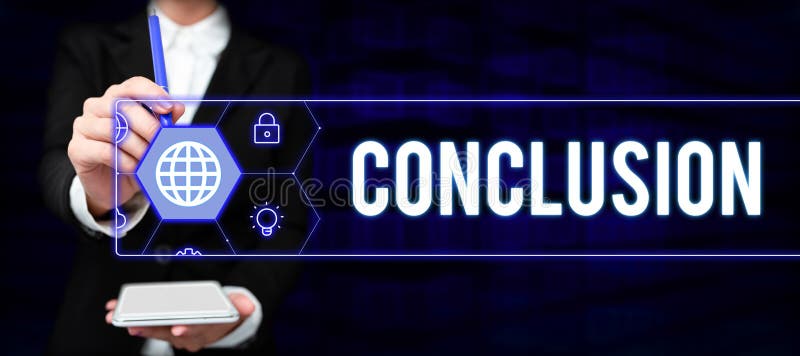 Text Sign Showing Conclusion. Business Showcase Results Analysis Final ...