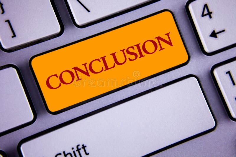Text Sign Showing Conclusion. Conceptual Photo Results Analysis Final ...