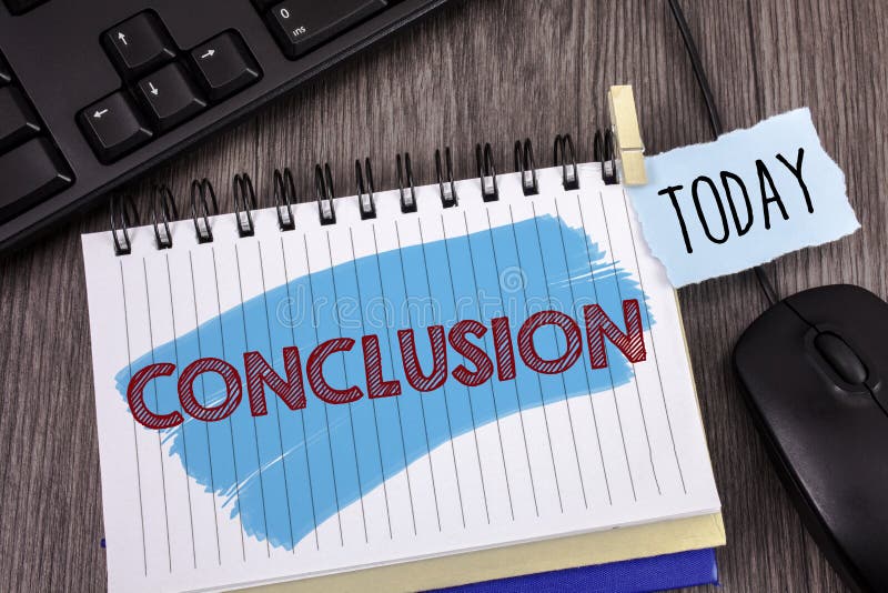 Text Sign Showing Conclusion. Conceptual Photo Results Analysis Final ...