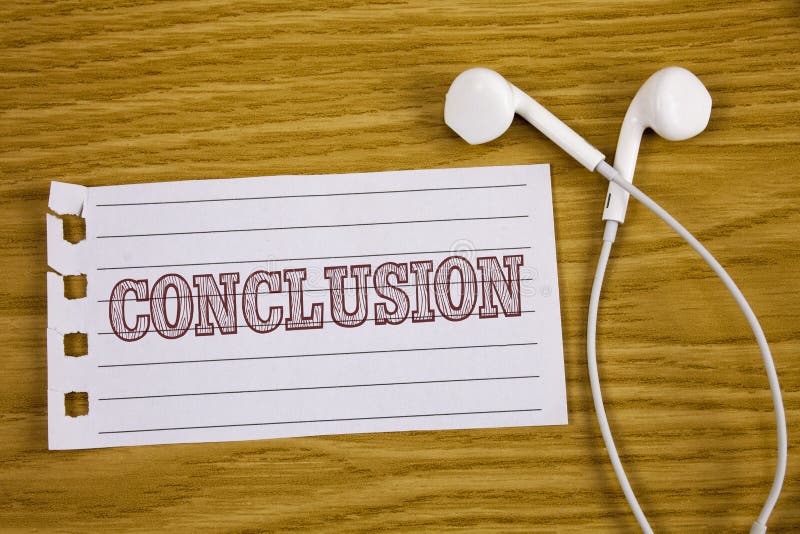 Text Sign Showing Conclusion. Conceptual Photo Results Analysis Final ...