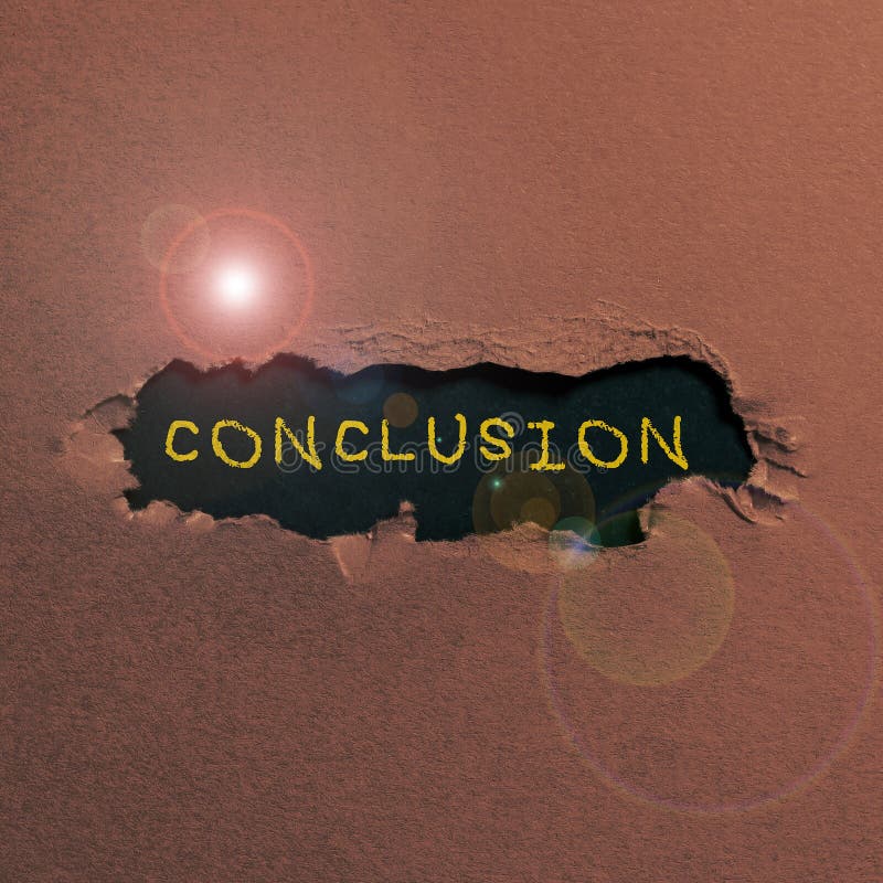 Conclusion Word by Wood Letters on Wood Background Stock Photo - Image ...