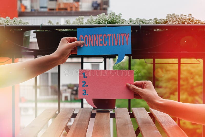 Text Sign Showing Connectivity. Conceptual Photo Quality, State, or ...