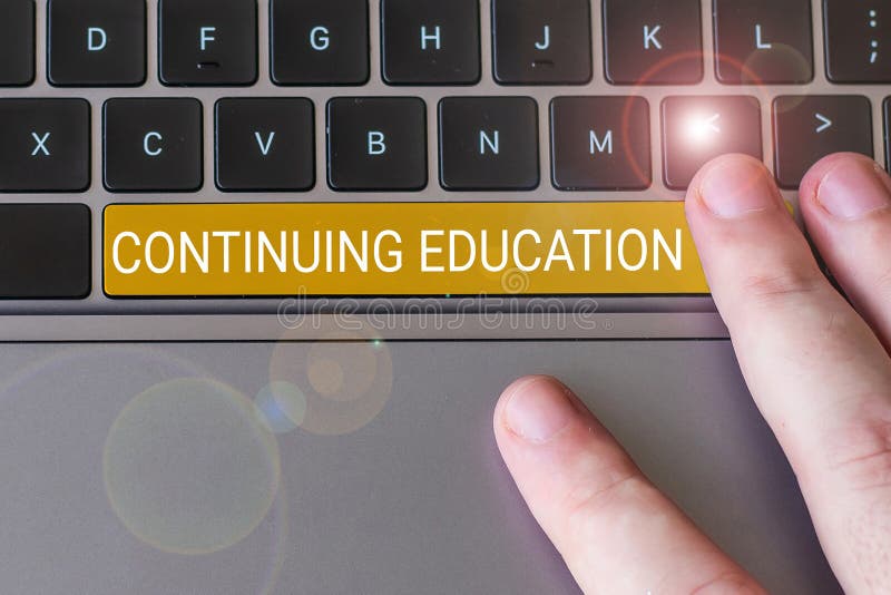 Text Caption Presenting Continuing Education. Business Showcase ...