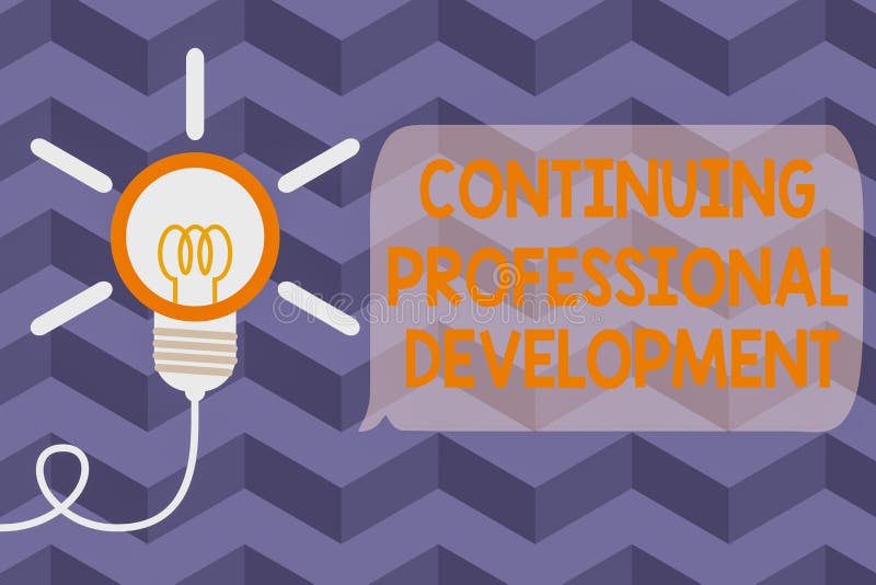 Text Sign Showing Continuing Professional Development. Conceptual Photo ...