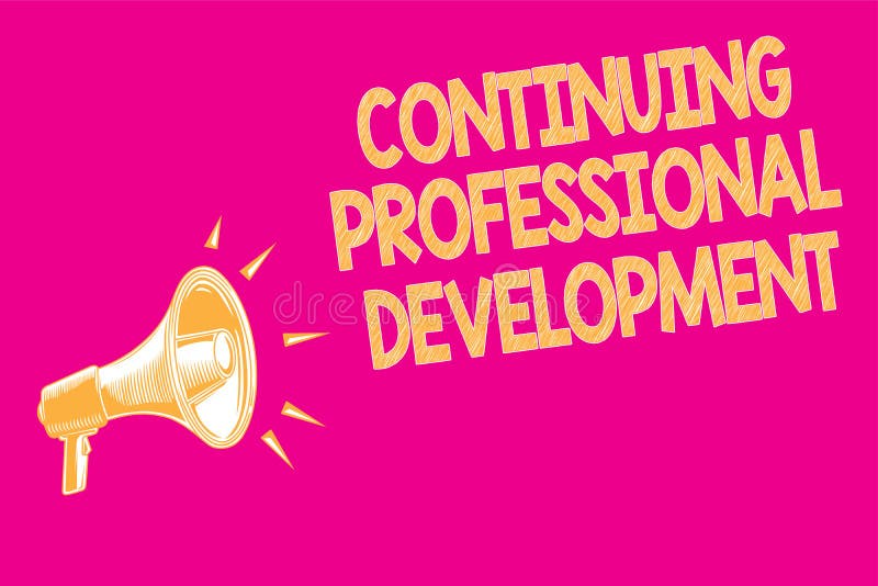 Text Sign Showing Continuing Professional Development. Conceptual Photo ...
