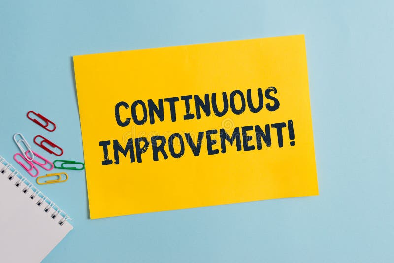 Text Sign Showing Continuous Improvement. Conceptual Photo Ongoing ...
