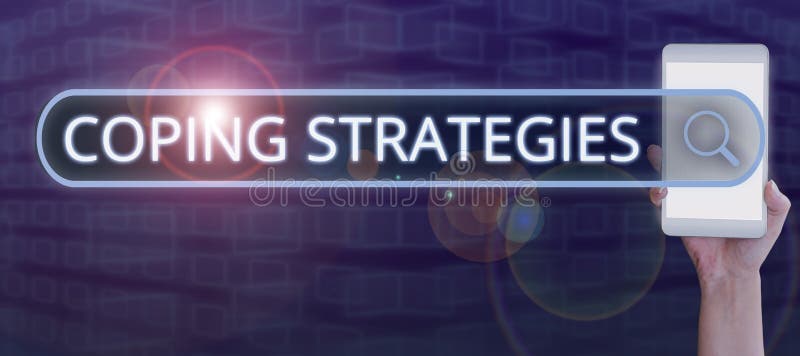 Text Sign Showing Coping Strategies. Internet Concept General Plan or ... Text Sign Showing Coping Strategies. Internet Concept General Plan or ...