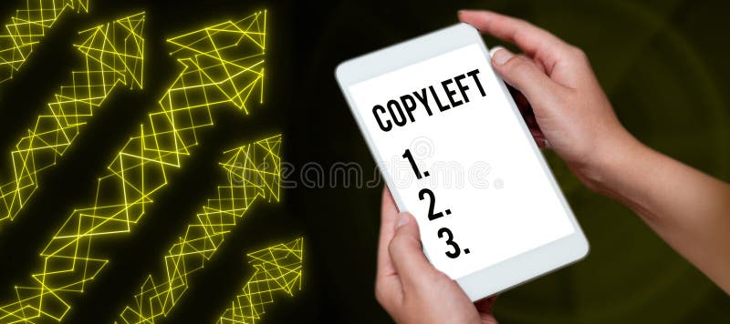 Writing Displaying Text Copyleft. Word Written on the Right To Freely ... Writing Displaying Text Copyleft. Word Written on the Right To Freely ...