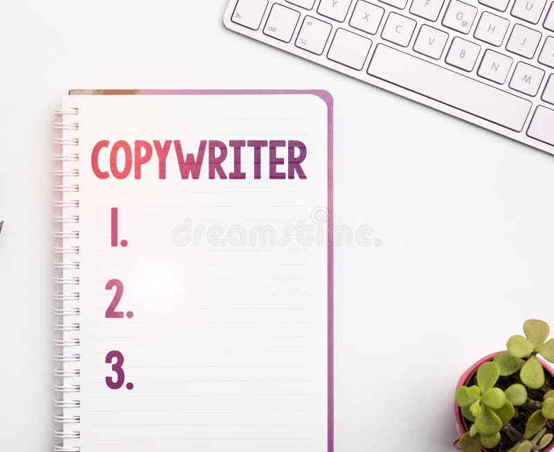 Text Sign Showing Copywriter. Business Showcase Writing the Text of ... Text Sign Showing Copywriter. Business Showcase Writing the Text of ...