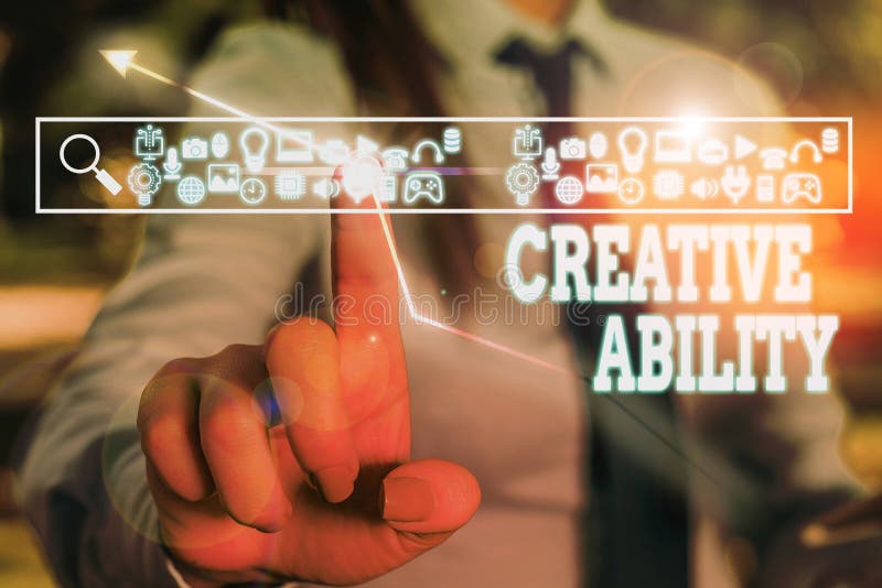 Text Sign Showing Creative Ability. Conceptual Photo Able To Function ...