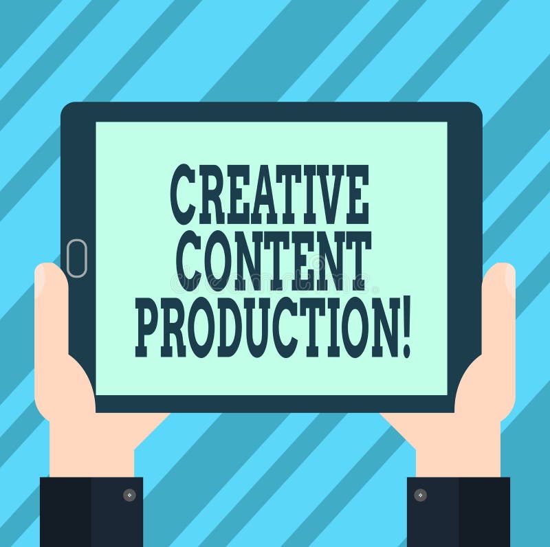 Text Sign Showing Creative Content Production. Conceptual Photo ... Text Sign Showing Creative Content Production. Conceptual Photo ...