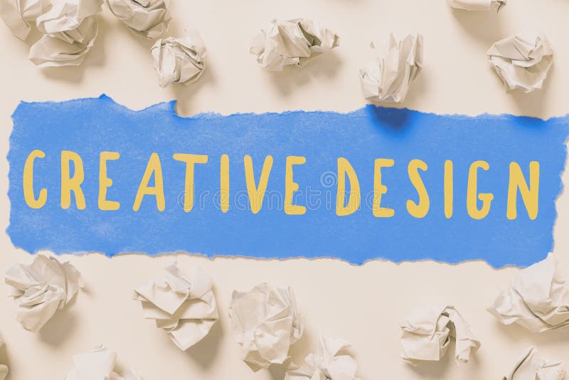 Hand Writing Sign Creative Design. Business Approach a Visual Element ...