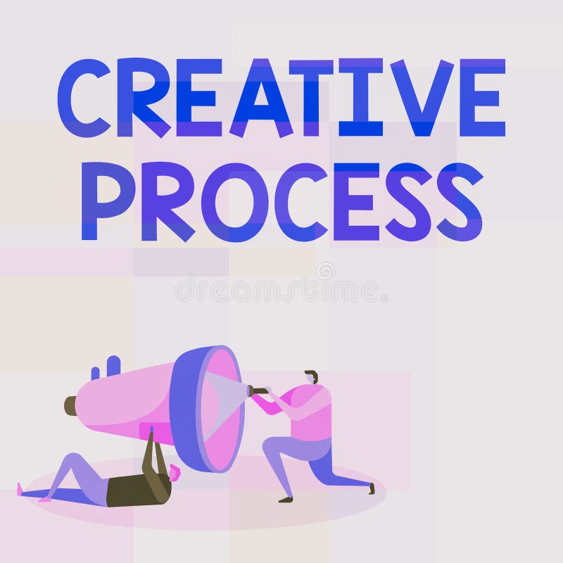 Text Sign Showing Creative Process. Business Concept Act of Making New ...