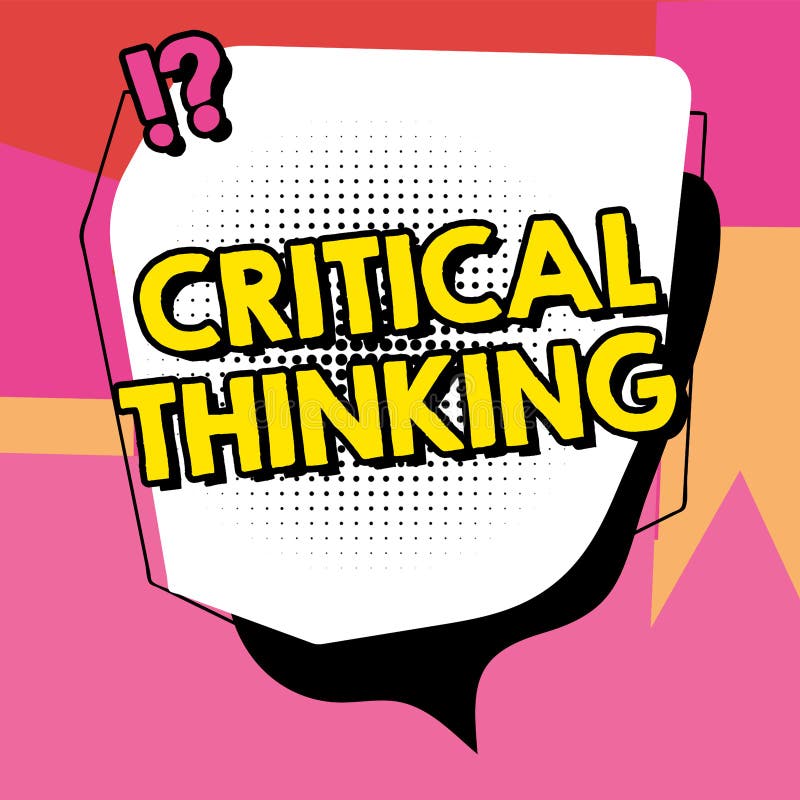 Hand Writing Sign Critical Thinking. Business Approach Sequence of ...