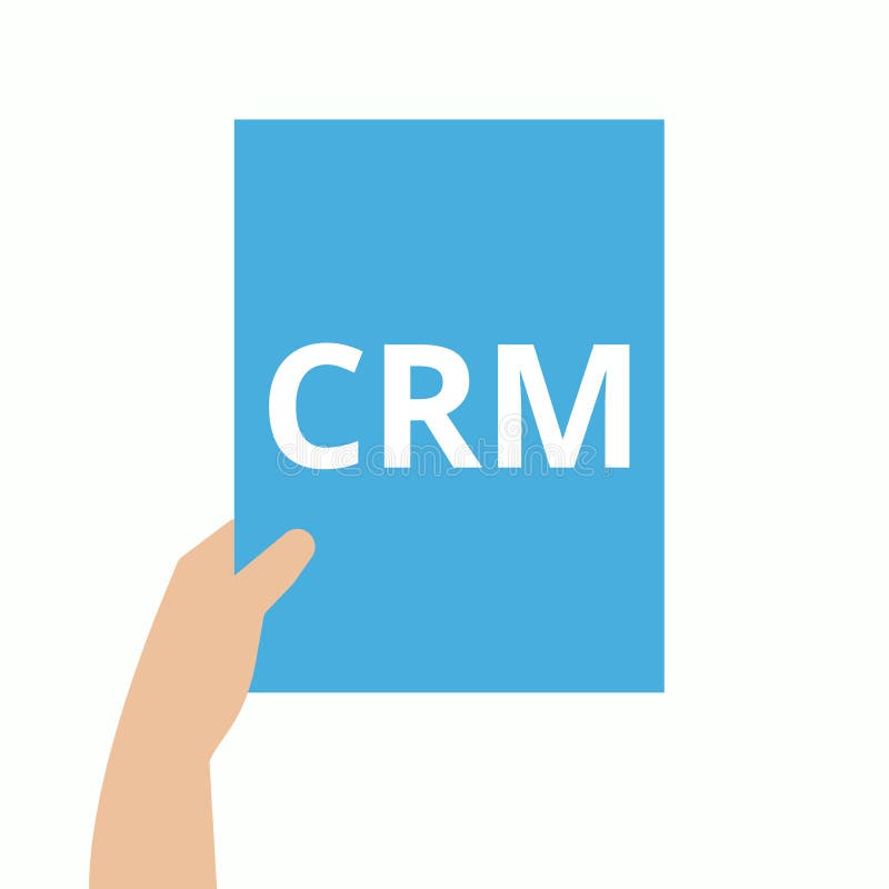 Text sign showing Crm stock illustration. Illustration of interface ...