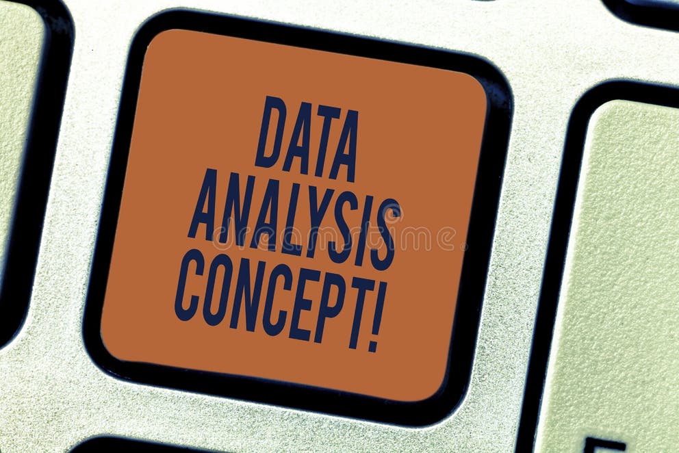 Text Sign Showing Data Analysis Concept. Conceptual Photo Evaluating Data Using Analytical and ...