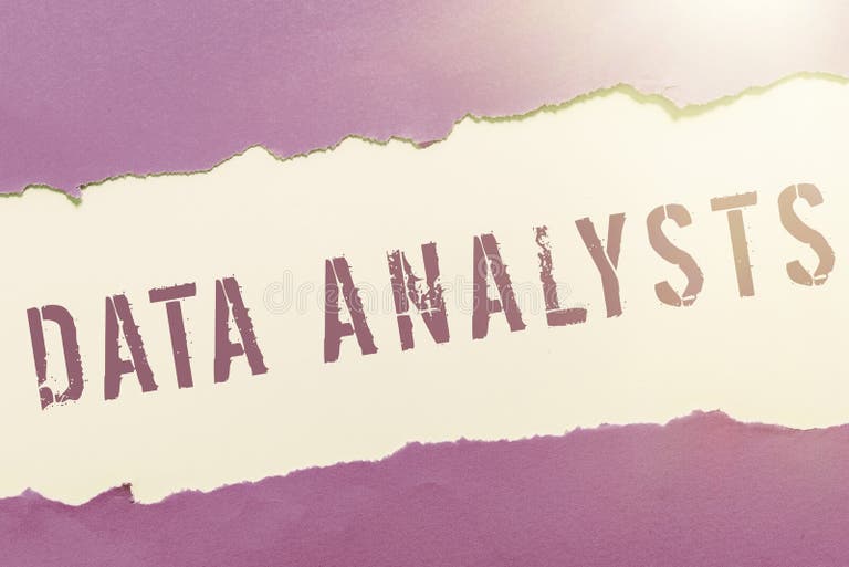 Text Sign Showing Data Analysts. Word for Programmer Design and Create ...