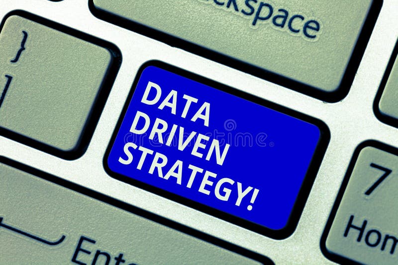 Text Sign Showing Data Driven Strategy. Conceptual Photo Decisions ...
