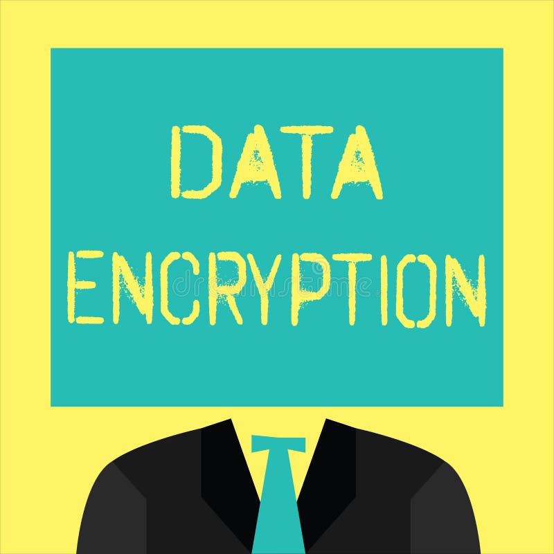 Text Sign Showing Data Encryption Conceptual Photo Symmetric Key Algorithm For The Encrypting