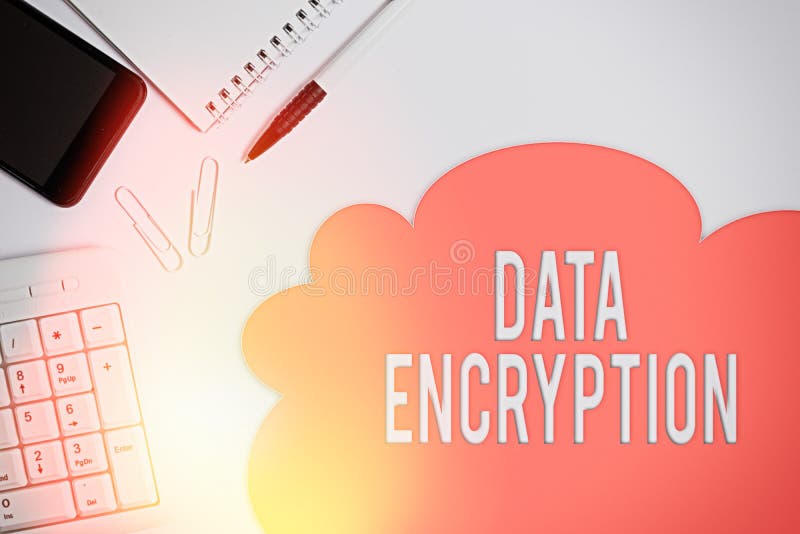 Text Sign Showing Data Encryption Conceptual Photo Symmetrickey Algorithm For The Encrypting