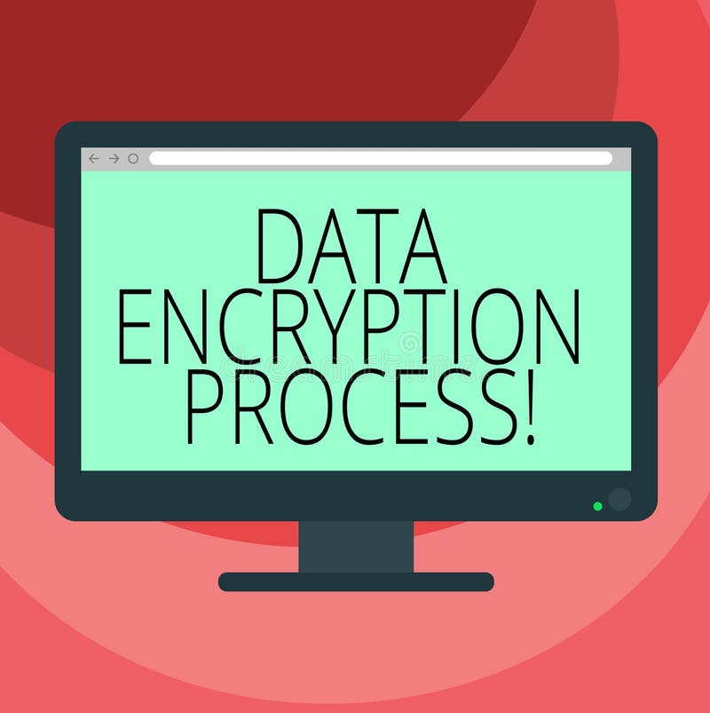 Text Sign Showing Data Encryption Process. Conceptual Photo the Method of Translating Data into ...