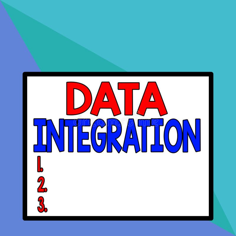Text Sign Showing Data Integration. Conceptual Photo Involves Combining ... Text Sign Showing Data Integration. Conceptual Photo Involves Combining ...