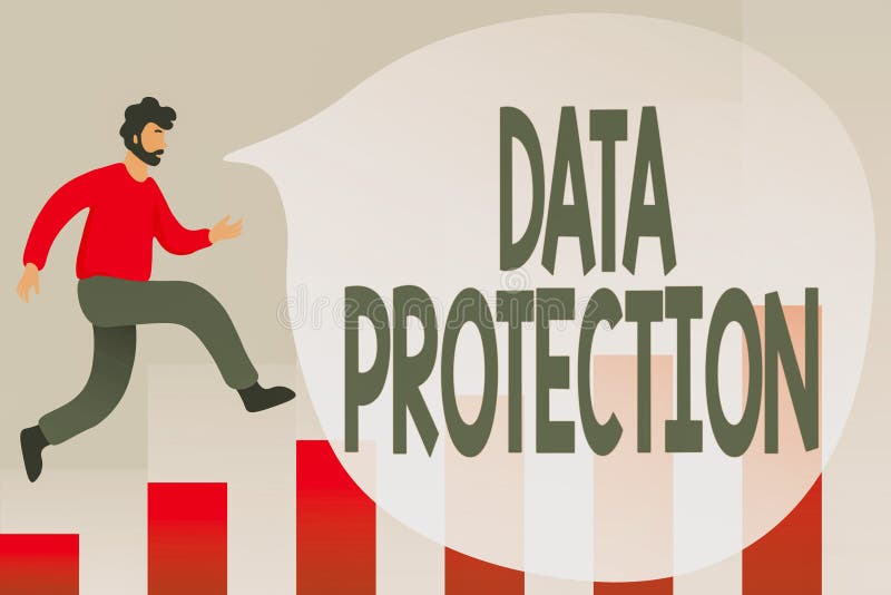 Conceptual Caption Data Protection. Business Concept Protect IP ...