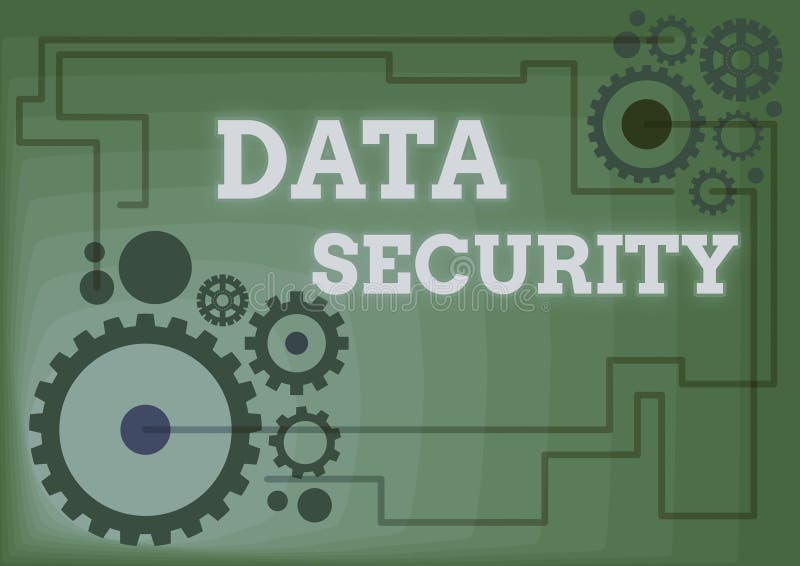 Text Sign Showing Data Security. Business Approach Protected Important ...