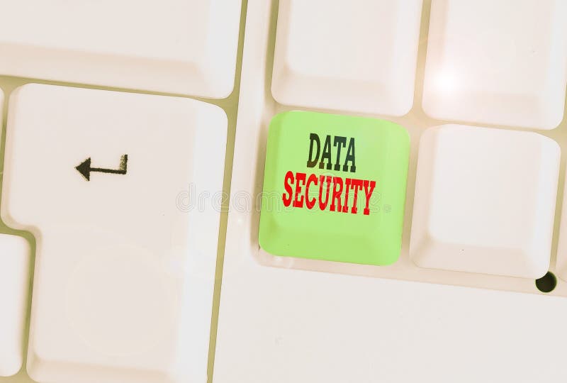 Text Sign Showing Data Security. Conceptual Photo the Process of ...